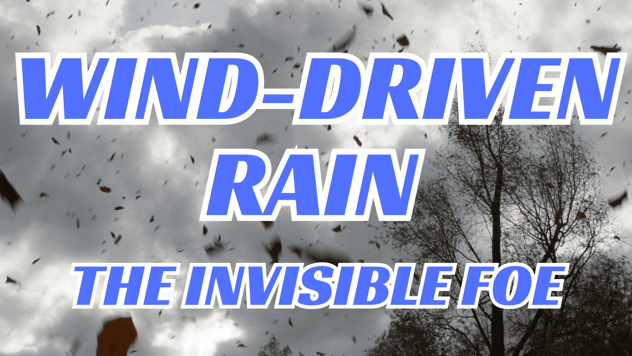 Wind-Driven Rain - The Invisible Foe - Leakstoppers